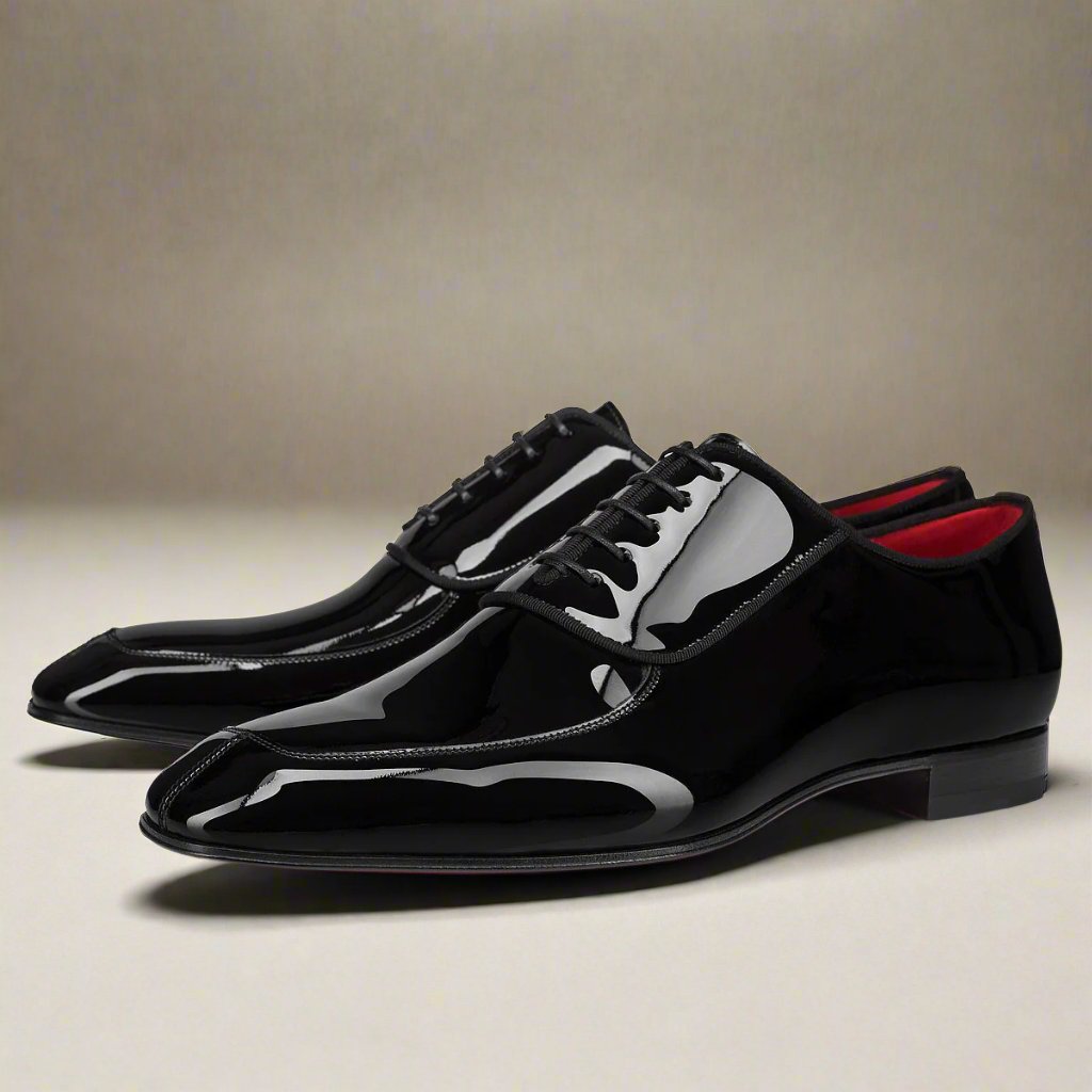 Black Patent Leather Oxford Shoes For Men The Royale Peacock Black Patent Leather Oxford Shoes For Men The Royale Peacock
