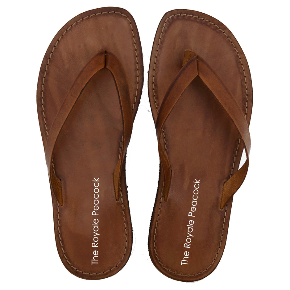 Men Leather Chappals & Sandals | The Royale Peacock